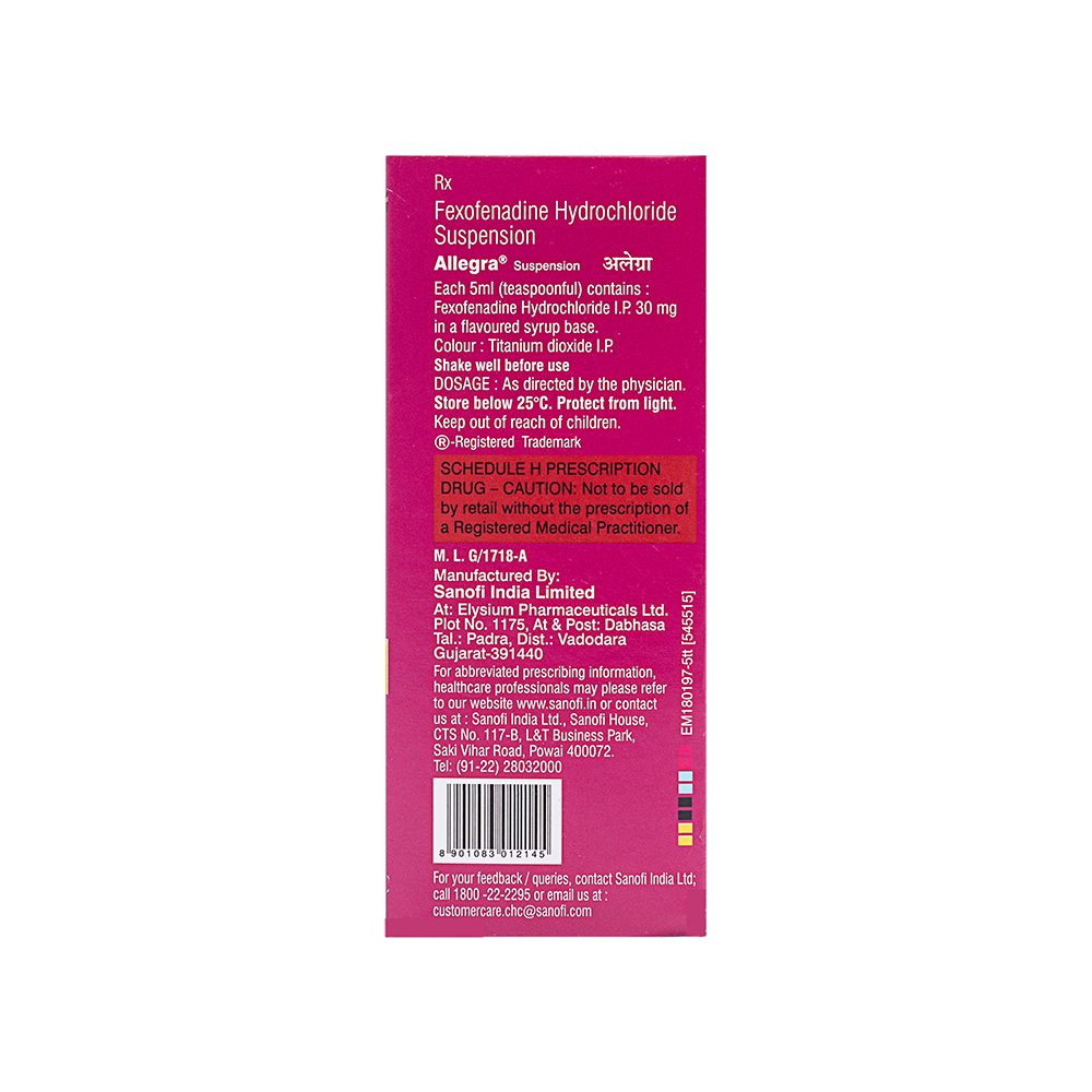 Product ALLEGRA SYP 100ML | M108